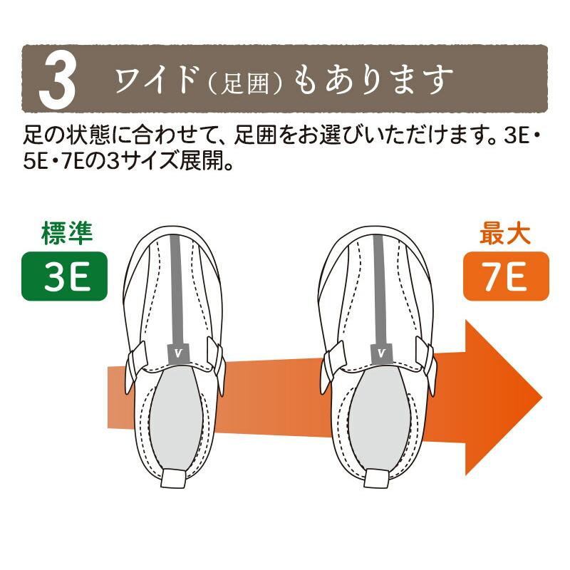 両足販売 徳武産業 あゆみシューズ つま先ひろびろサポート 5E 7057 / ブラウン : 201484-530-5l : イイケア 介護と健康の通販専門店 - 通販 - Yahoo!ショッピング
