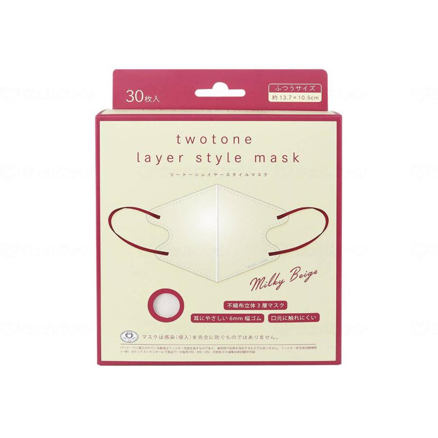 富士 ツートーンレイヤーマスク 30P/アッシュピンク/ケース販売 まとめ買い : イイケア 介護と健康の通販専門店 - 通販 - Yahoo!ショッピング