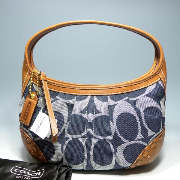 コーチバッグ COACH エルゴ シグネチャー デニム プリーティッド スモール ホーボ 12750 :12750:e-SHOPキャリオール ...
