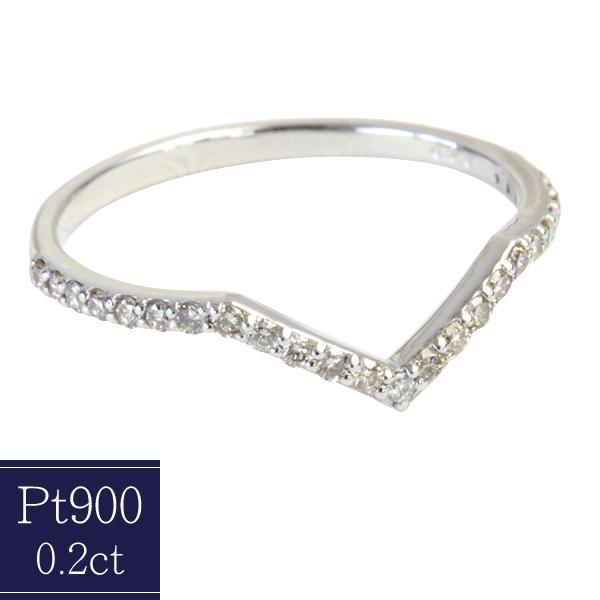 ダイヤモンド リング レディース 指輪 プラチナ Pt900 ダイヤ 0.2ct カラット V字 ハーフエタニティ 重ね付け 文字入れ不可 : ジュエリーエクセレンテ - 通販 - Yahoo ...