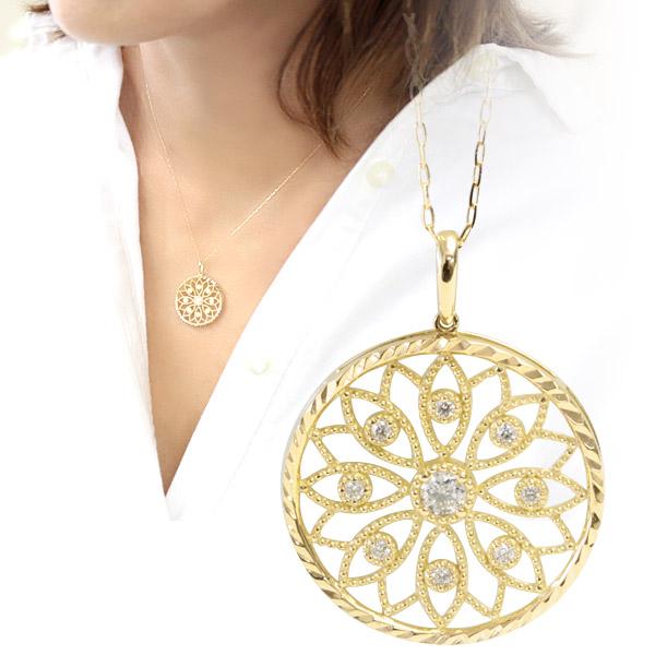 ダイヤモンド ネックレス レディース K18 18k 18金 0.16ct カラット ペンダントネックレス : ジュエリーエクセレンテ - 通販 - Yahoo!ショッピング