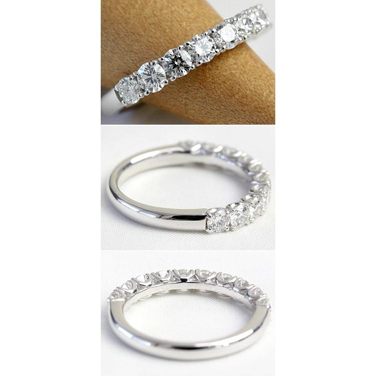 エタニティリング ダイヤ ダイヤモンド 1.0ct レディース 指輪 リング pt950 プラチナ 18金 18k K18 エタニティ H＆C ハーフエタニティ スイートテン 10石 : ジ ...