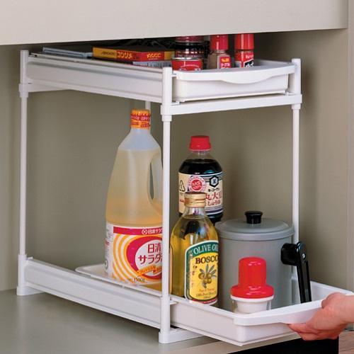 山崎実業 伸晃 SS-302 ホワイト シンク下スライドラック 2段 : ECカレント - 通販 - Yahoo!ショッピング