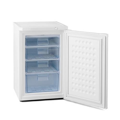 【長期保証付】アイリスオーヤマ(Iris Ohyama) IUSD-9B-W ホワイト 1ドア前開き冷凍庫 85L 右開き 幅550mm ...