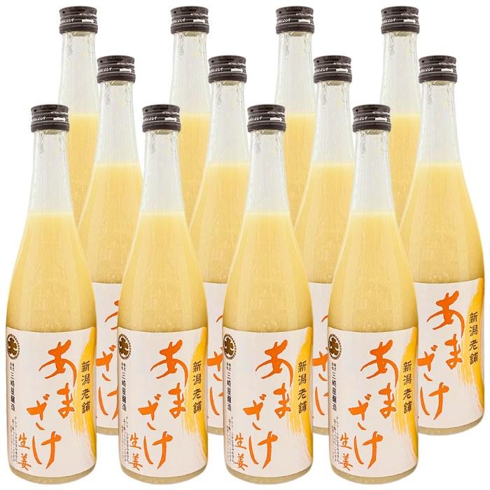 甘酒 あまざけ 三崎屋醸造 生姜740g 12本 米麹 砂糖不使用 ノンアルコール : 越後銘門酒会 新潟県の酒とグルメ - 通販 - Yahoo!ショッピング