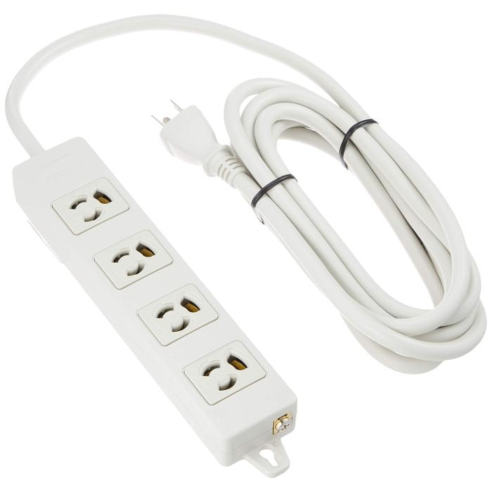 ナショナル OAタップ マグネット付 3P 4個口 3m WCH2434H 1個 : 149416 : お宝マーケットヤフー店 - 通販 - Yahoo!ショッピング