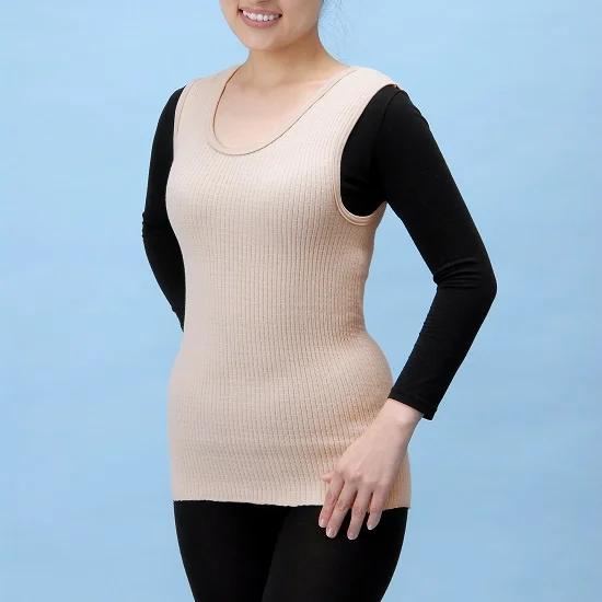 ぽかぽか遠赤ボディベスト（ベージュ） : 007-0136 : Eclea あなたの暮らしを幸せにする雑貨のお店 - 通販 - Yahoo!ショッピング