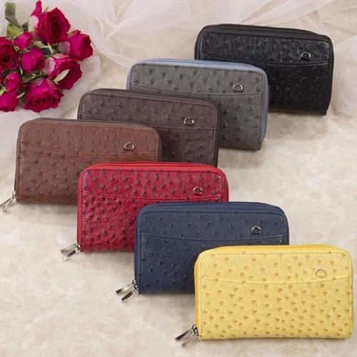 オーストリッチ型押し便利ミニバッグ（ショルダー付）（ブラック） : Eclea あなたの暮らしを幸せにする雑貨のお店 - 通販 - Yahoo!ショッピング