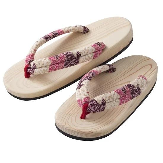 足への衝撃を和らげる 国産（日田）NEW檜サンダル（小紋）4足セット : Eclea あなたの暮らしを幸せにする雑貨のお店 - 通販 - Yahoo!ショッピング