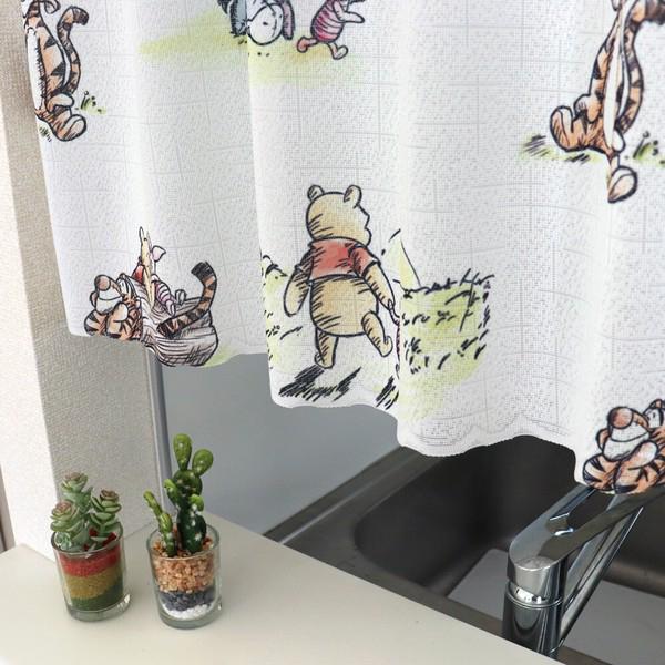 Disney くまのプーさんカフェカーテン（水彩風） : 007-2922 : Eclea あなたの暮らしを幸せにする雑貨のお店 - 通販 - Yahoo!ショッピング