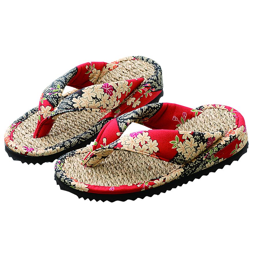 『まとめ買い 2足セット』京彩民芸縄草履（華麗）通気性 足ムレ スリッパ 室内履き マッサージ効果 : Eclea あなたの暮らしを幸せにする雑貨のお店 - 通販 - Yahoo!ショッピング