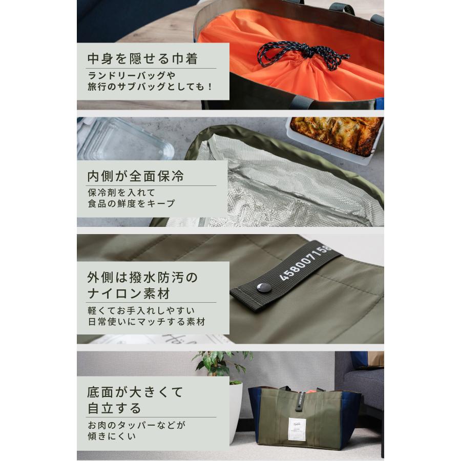 新商品 HAKKI エコバッグ Mサイズ 保冷 大容量 折り畳み おしゃれ レジカゴ ナイロン 巾着付き マチ付き 買い物バッグ 丈夫 ショッピングバッグ サブバッグ : INNEUTRAL ...