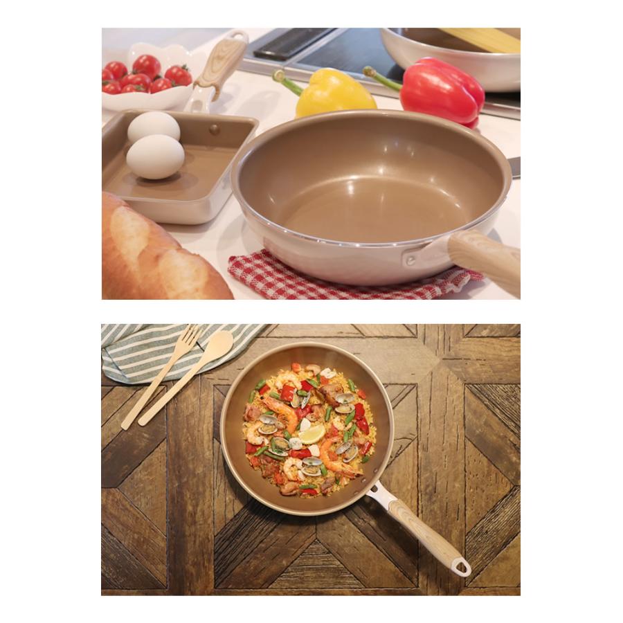 evercook フライパン 28cm 深型 IH エバークック エクリティ限定モデル アイボリー ガス・IH対応 PFOA不使用 : エクリティ - 通販 - Yahoo!ショッピング