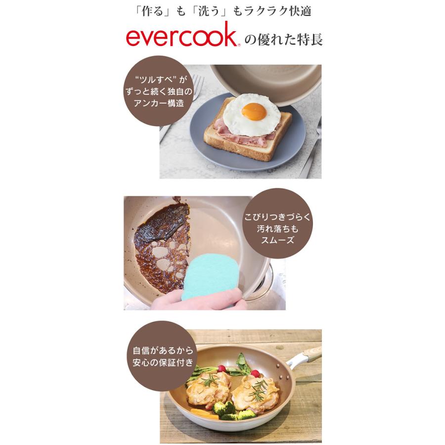 フライパン evercook エバークック ガス火専用 フライパン 玉子焼き 13×18cm エクリティ限定モデル アイボリー ドウシシャ 卵焼き : dss-egfp13rfiv : エクリ ...