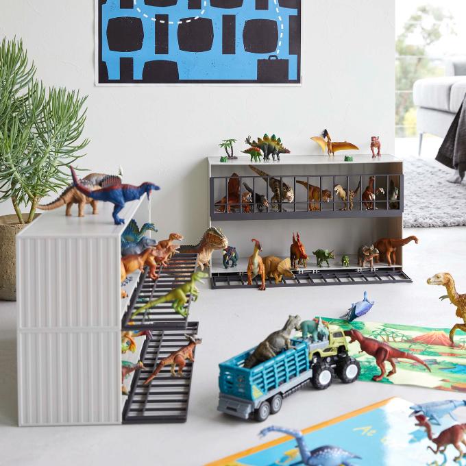 tower タワー 恐竜&アニマル収納ケージ ワイド 2段 5808 5809 山崎実業 : エクリティ - 通販 - Yahoo!ショッピング