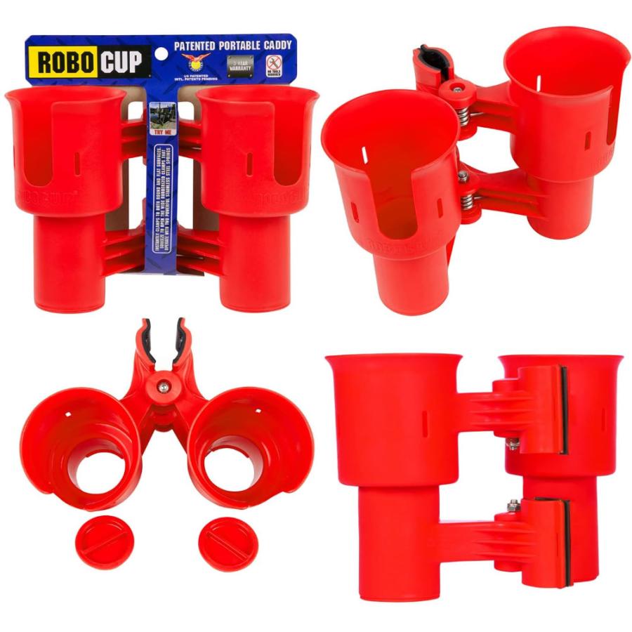 ロボカップ ドリンクホルダー レッド 釣り竿 ゴルフカート ポール ビーチ チェア マイクスタンド 車椅子 マリン ROBOCUP Red : ECNEXUS - 通販 - Yahoo!ショッピング