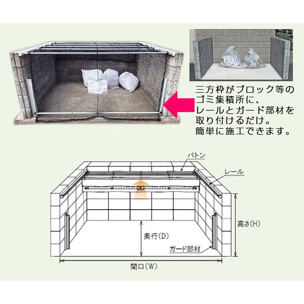ダイケン クリーンストッカー ネットタイプ CKA-2016-B ゴミステーション ゴミ収集庫 屋外 大型 町内会 カラス対策 : 環境生活 Yahoo!店 - 通販 - Yahoo!ショッピング