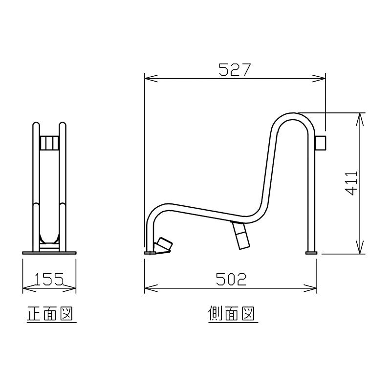 自転車スタンド 駐輪場 ラック ダイケン 独立式 サイクルスタンド CS-G1A-S スタンド低 : cs-g1a-s : 環境生活 Yahoo!店 - 通販 - Yahoo!ショッピング
