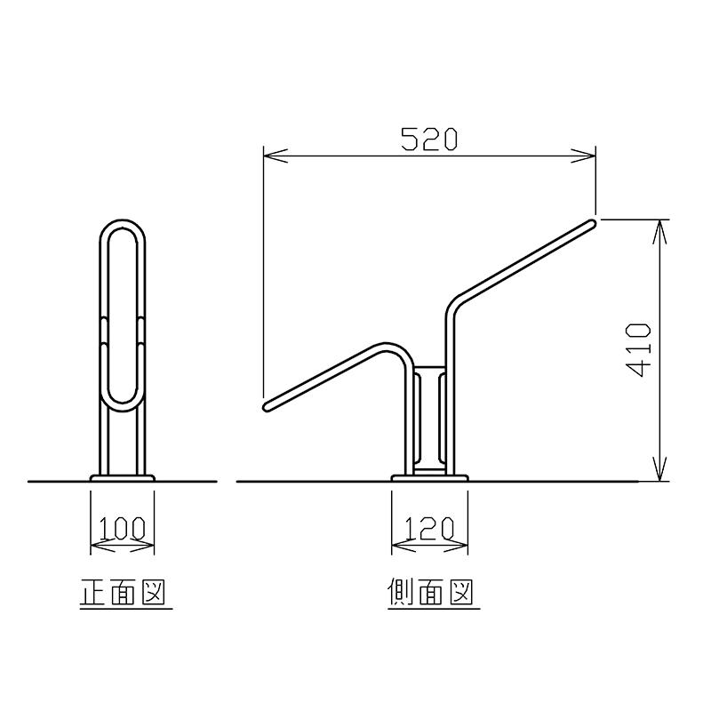 自転車スタンド 駐輪場 ラック ダイケン 独立式 サイクルスタンド CS-H1A-S スタンド低 : 環境生活 Yahoo!店 - 通販 - Yahoo!ショッピング
