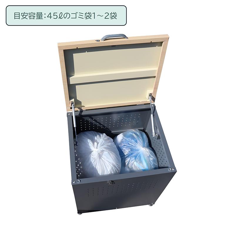 ダイマツ ダストボックス 木目×ブラック DBW-60BK 屋外 ゴミステーション ゴミ収集ボックス 大型 カラス対策 : 環境生活 Yahoo!店 - 通販 - Yahoo!ショッピング