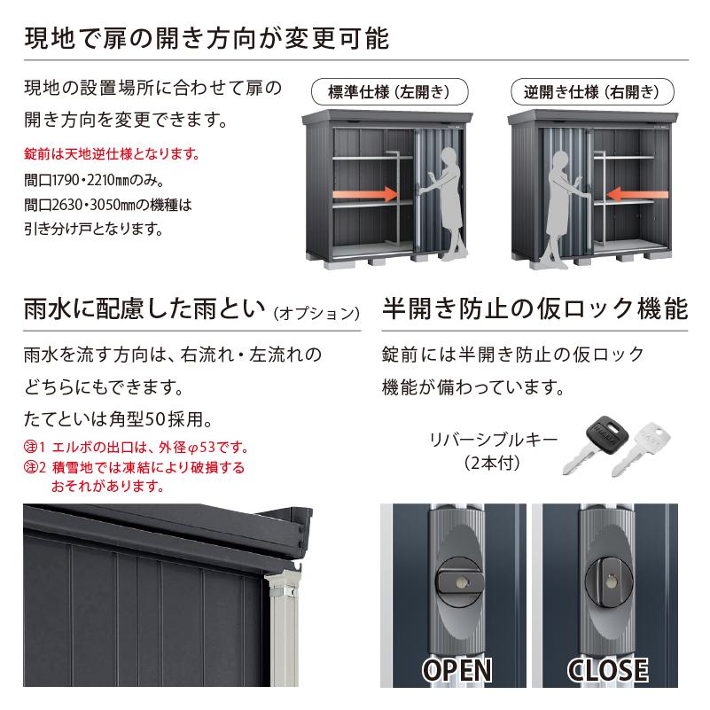 物置 屋外 イナバ物置フォルタ FS-3014SF 一般型 スタンダード 本体：フランネルグレー 扉：チャコールグレー 収納 : 環境生活 Yahoo!店 - 通販 - Yahoo!ショッピング