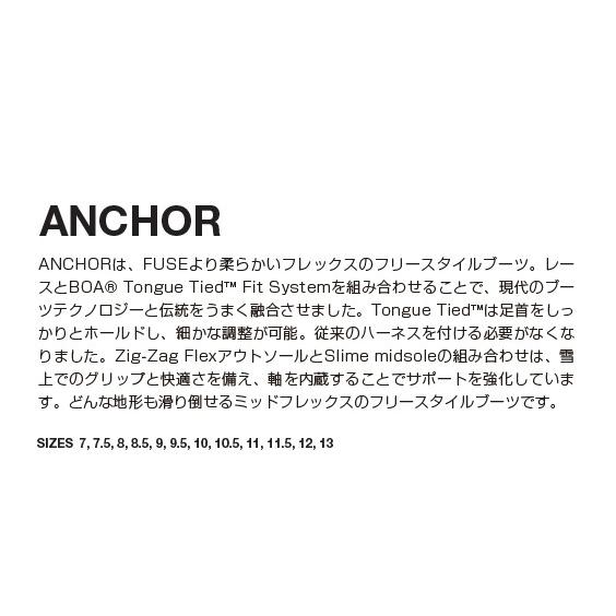 新品未使用 25-26 RIDE BOOTS ANCHOR BLACK M25.0cm あすつく 土日祝