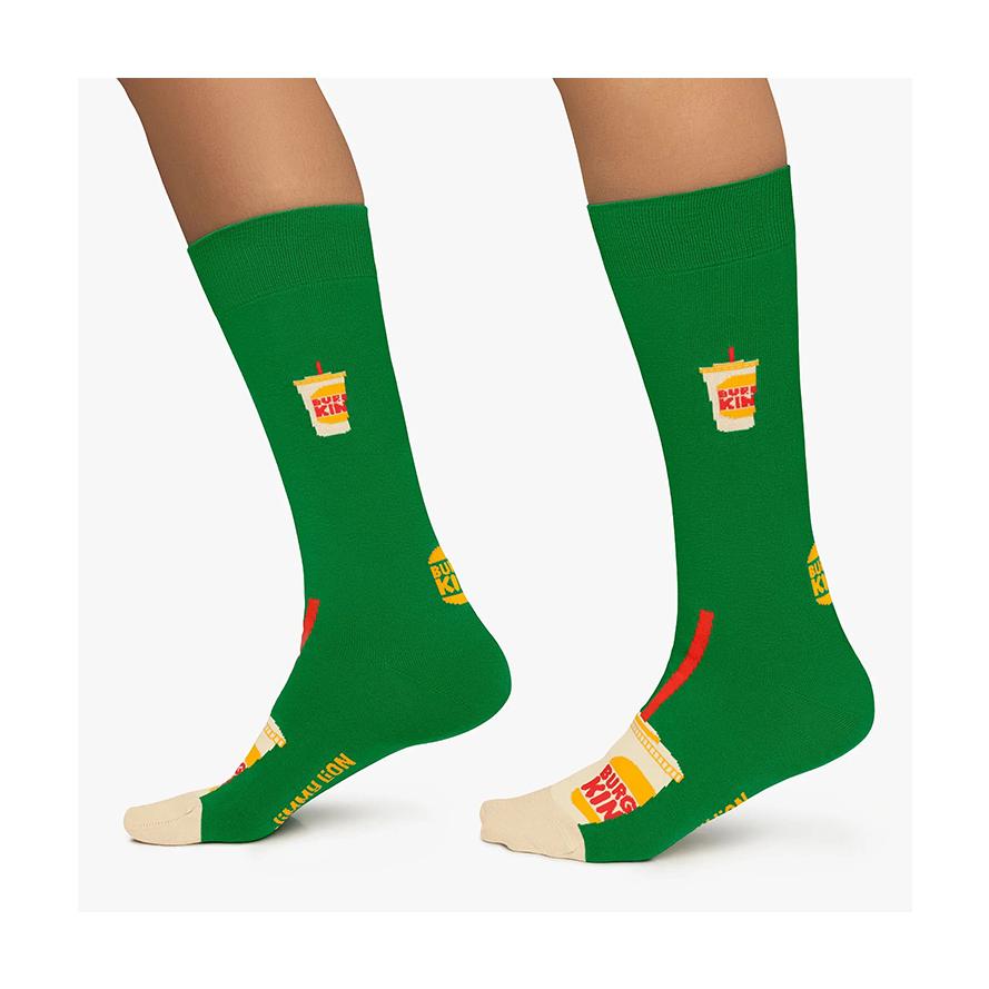 JIMMY LION Socks ソックス 靴下 BURGER KING バーガーキング ブラック グリーン 緑 ユニセックス メンズ ...