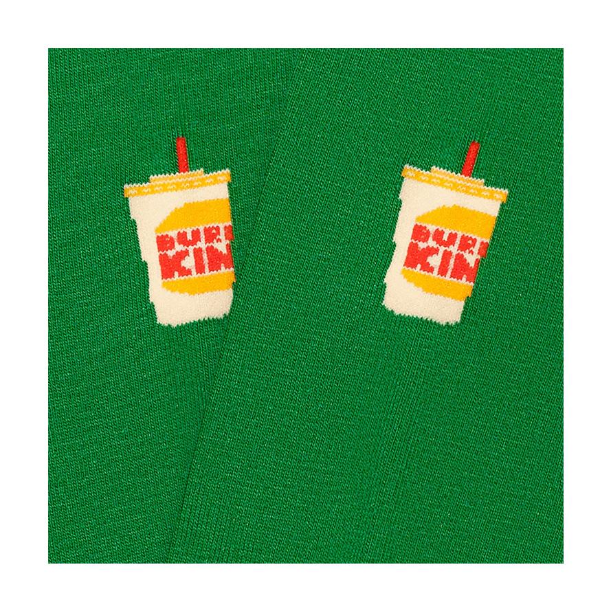 JIMMY LION Socks ソックス 靴下 BURGER KING バーガーキング ブラック グリーン 緑 ユニセックス メンズ ...