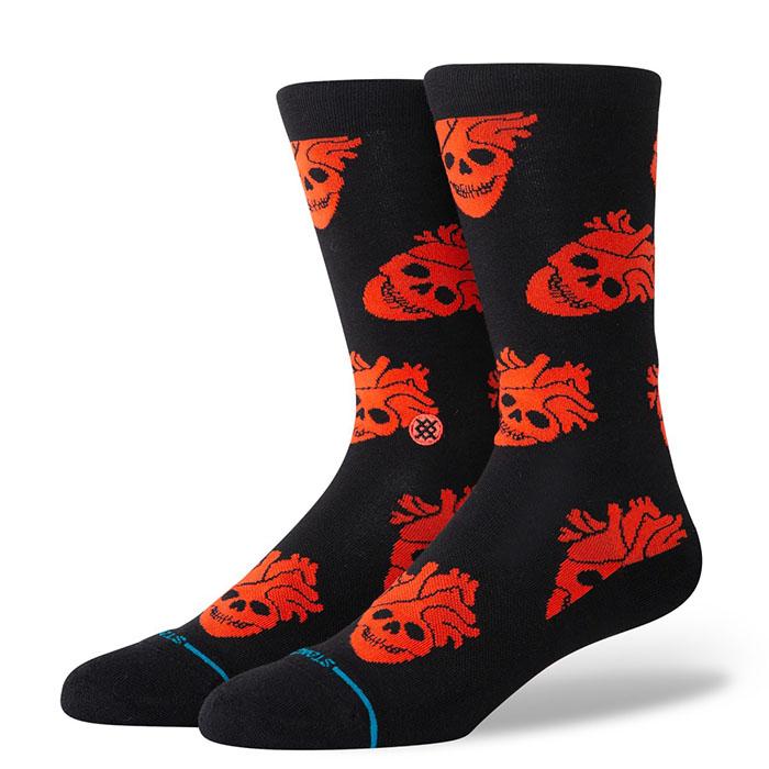 STANCE FALLIN SKULL CREW Socks スタンス フォーリン スカル クルー ソックス メンズ ブラック fallininskull : HONEY - 通販 ...