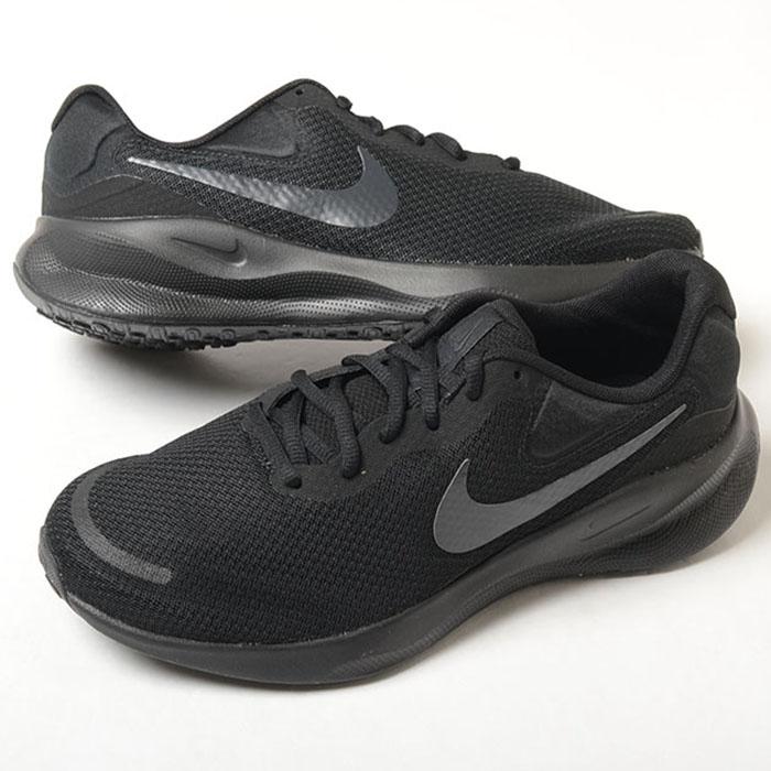 NIKE（ナイキ） NIKE REVOLUTION 7 WIDE レボリューション ワイド メンズ スニーカー ブラック fb8501-001 ...