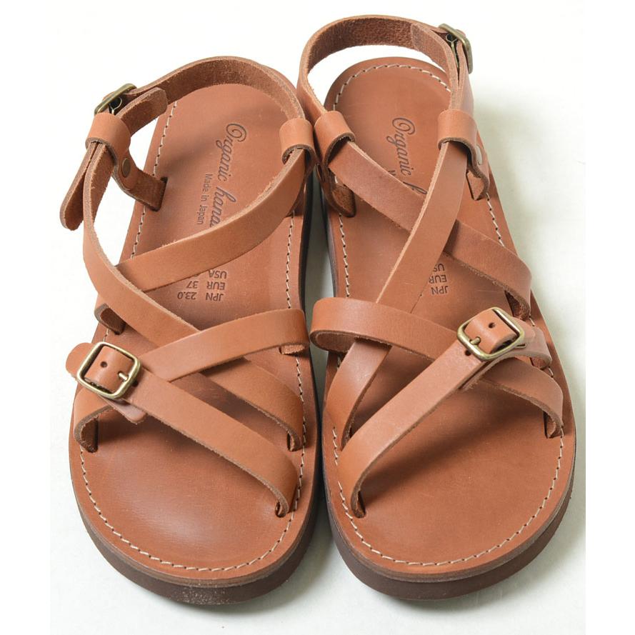 Organic handloom GAYA オーガニック ハンドルーム ブラウン 茶 レディース ストラップ シューズ サンダル ...