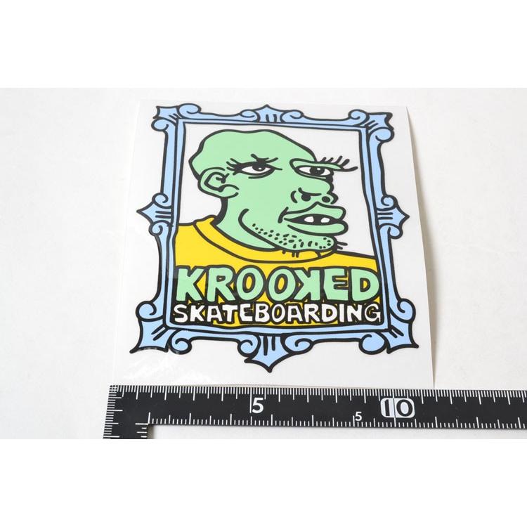 KROOKED（クルキッド） KROOKED STICKER クルックド スケート ステッカー : HONEY - 通販 - Yahoo!ショッピング
