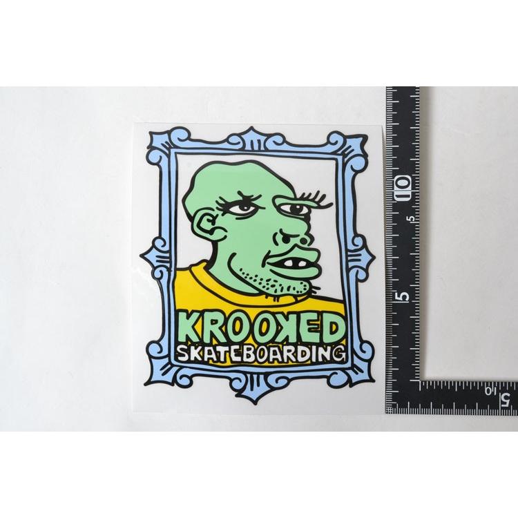 KROOKED（クルキッド） KROOKED STICKER クルックド スケート ステッカー : HONEY - 通販 - Yahoo!ショッピング
