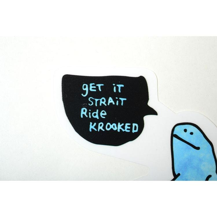 KROOKED STICKER クルックド スケート ステッカー ライトブルー :sticker529:HONEY - 通販 - Yahoo ...