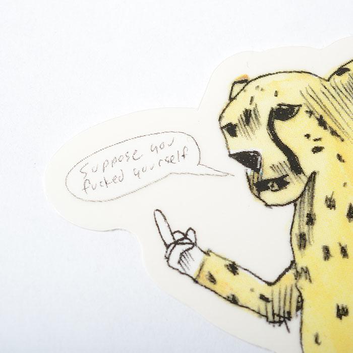 Supreme Neil Blender Cheetah Sticker シュプリーム ネール ブリンダー チーター ステッカー ...