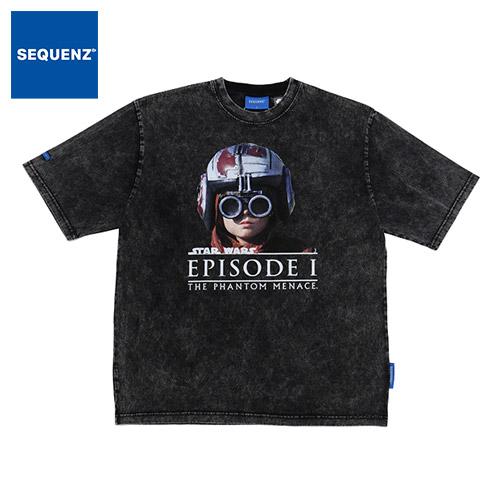 シークエンズ SEQUENZ Tシャツ スターウォーズ アナキン・スカイウォーカー エピソード1 半袖 ブラック S-XL SW EPISODE1 FACE S/S TEE -ブラック ...