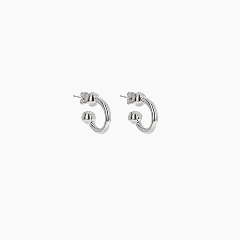 JUSTINE CLENQUET ジュスティーヌクランケ ピアス 両耳 シルバーアクセサリー ニッケルフリー 金属アレルギー対応 DEVON SMALL EARRINGS -SILVER ...