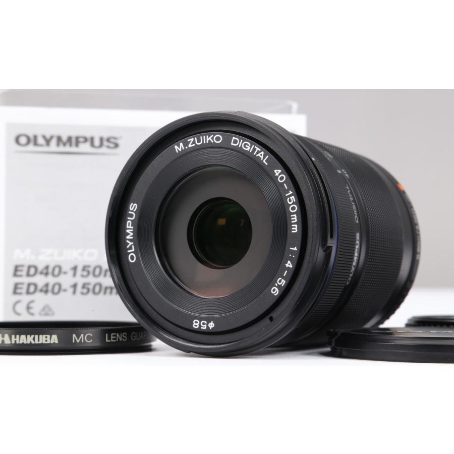 良品 | 動作保証 】 OLYMPUS M.ZUIKO DIGITAL ED 40-150mm F4.0-5.6 R ブラック レンズ ...
