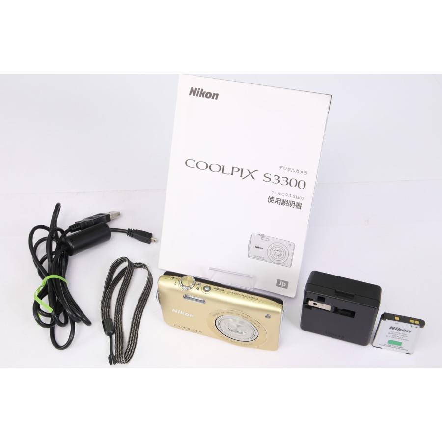 良品 | 動作保証 】 Nikon COOLPIX S3300 スイートゴールド : ib7432-01a : リユースのエコデジ - 通販 ...