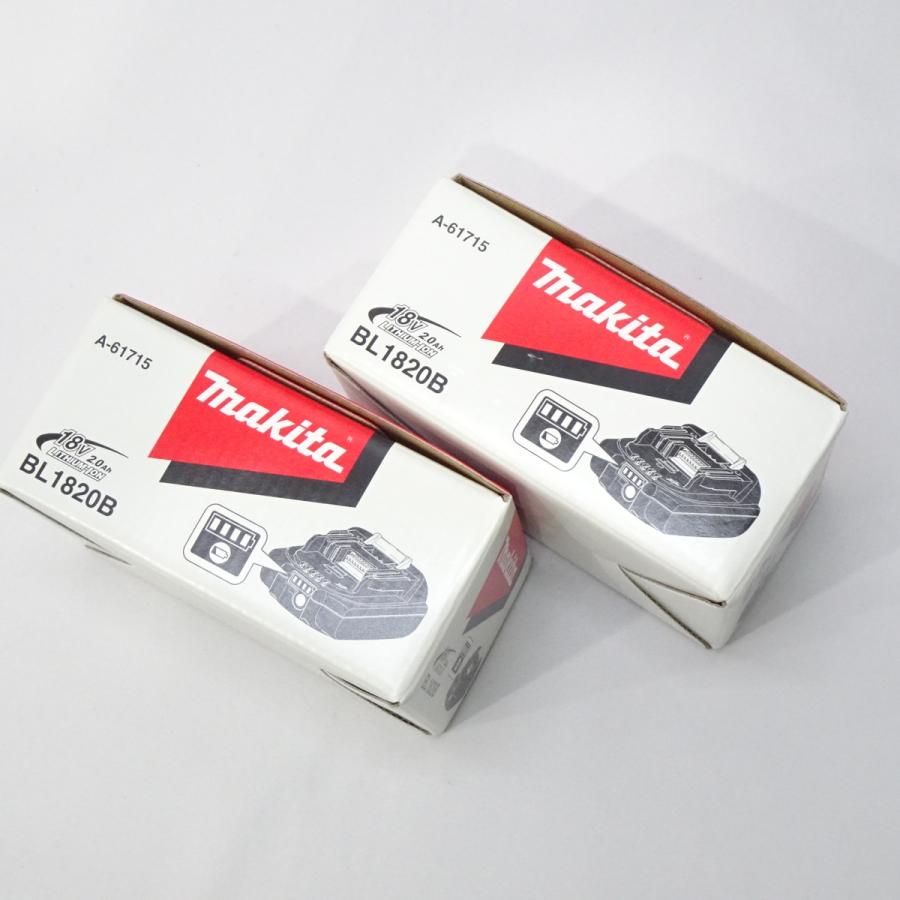 マキタ 【新品】マキタ 純正 18V 2.0Ah リチウムイオンバッテリ BL1820B 2個セット 残量表示・箱付き : エコエイト ...