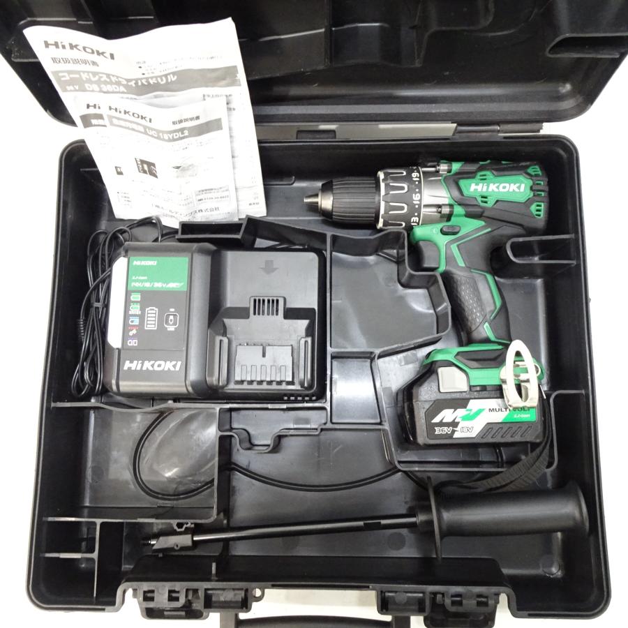 マルチボルト 【USED】HiKOKI ハイコーキ 13mm 36V コードレスドライバドリル DS36DA 本体+バッテリ1個+充電器 ...
