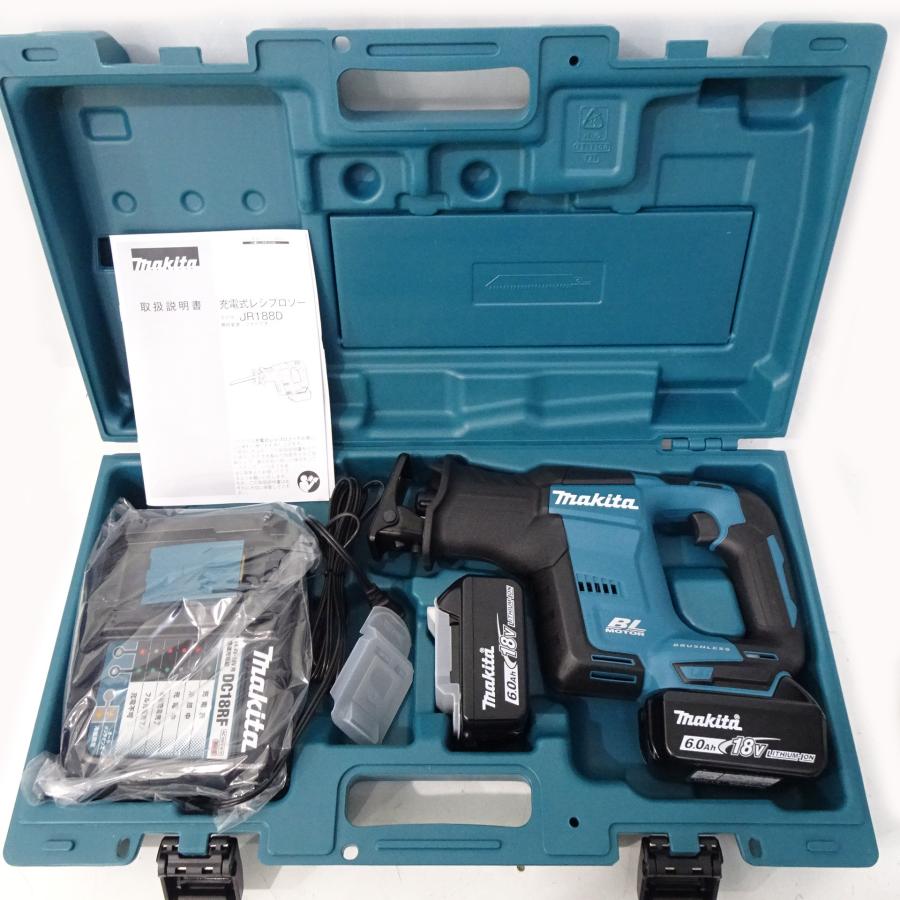 マキタ 【新品】makita マキタ 18V 6.0Ah 充電式レシプロソー JR188DRGX 本体+バッテリ2個+充電器 セット : エコエイト - 通販 - Yahoo!ショッピング