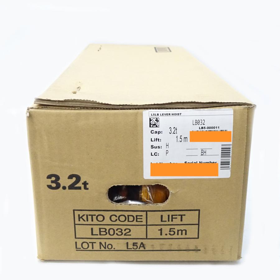 【新品未使用】【未使用】KITO キトー レバーブロック LB032 1.5m 3.2t 3200Kg ★2 : エコエイト - 通販 - Yahoo!ショッピング