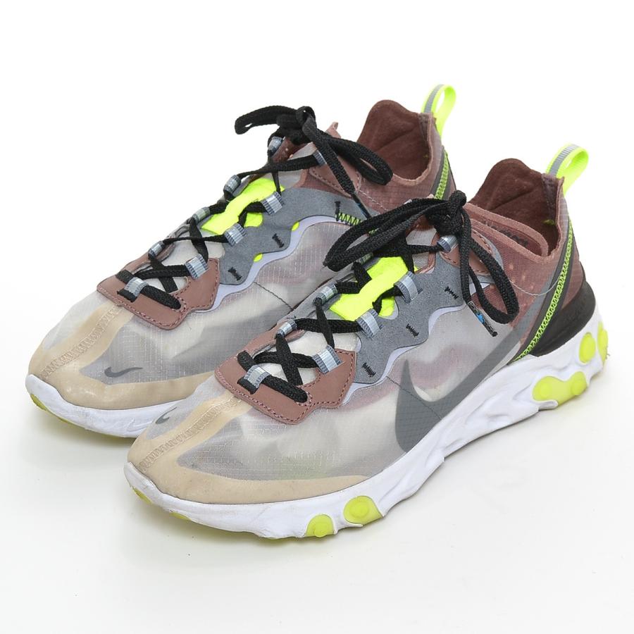 NIKE ナイキ スニーカー リアクト エレメント87 REACT ELEMENT 87 AQ1090-002 サイズ26.0cm メンズ グレー : リサイクル市場エコ - 通販 ...