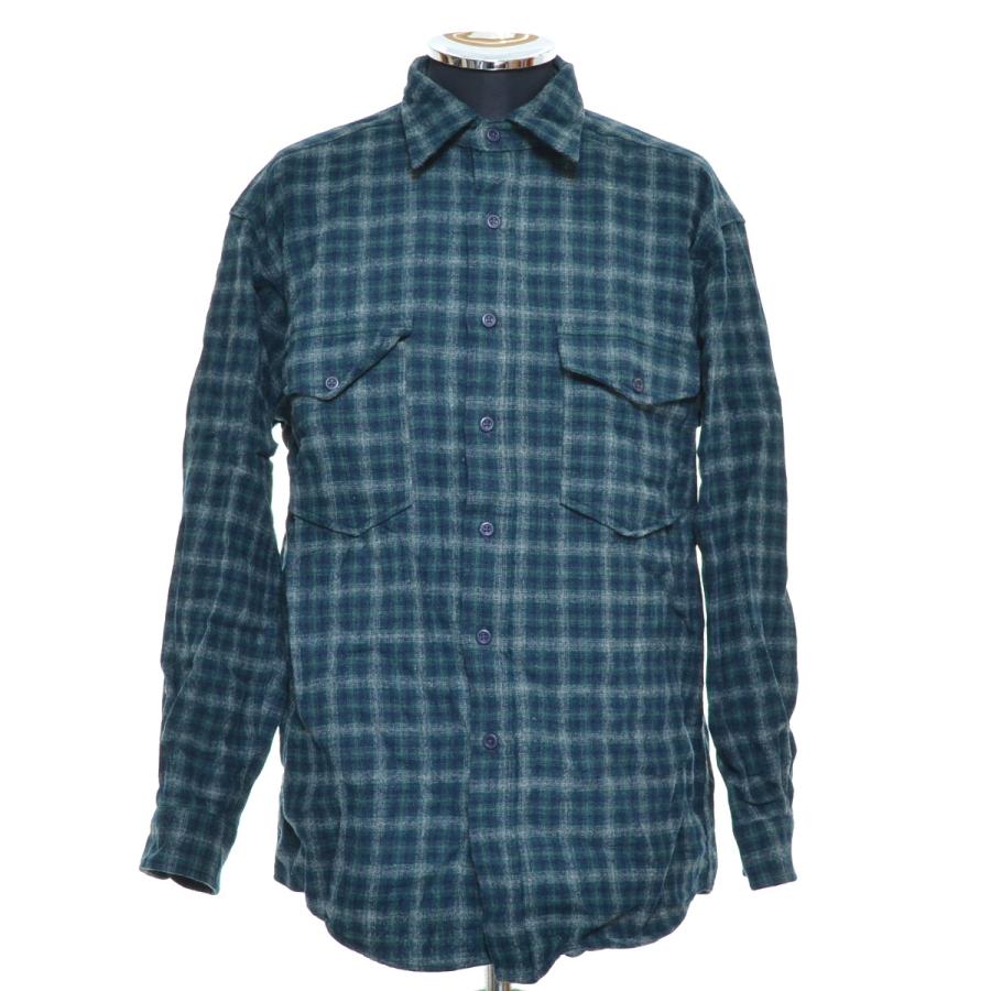 PENDLETON 〇449898 ペンドルトン 〇ウールシャツ 長袖 サイズM メンズ USA製 グリーン チェック : リサイクル市場エコ ...