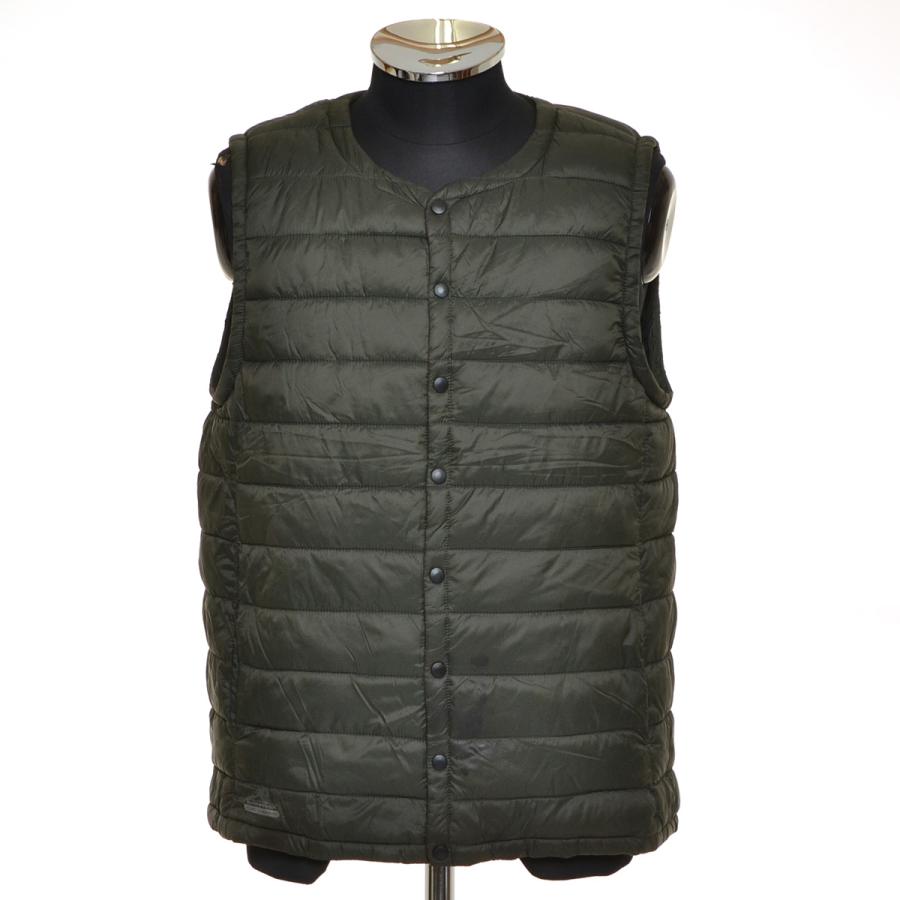 EVENRIVER 〇489573 発熱中綿ベスト サイズLL メンズ グリーン : リサイクル市場エコ - 通販 - Yahoo!ショッピング