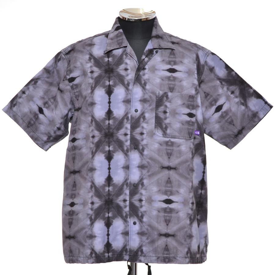 THE NORTH FACE PURPLE LABEL 492925 ノースフェイス パープルレーベル スナップボタンシャツ 半袖 タイダイ ...