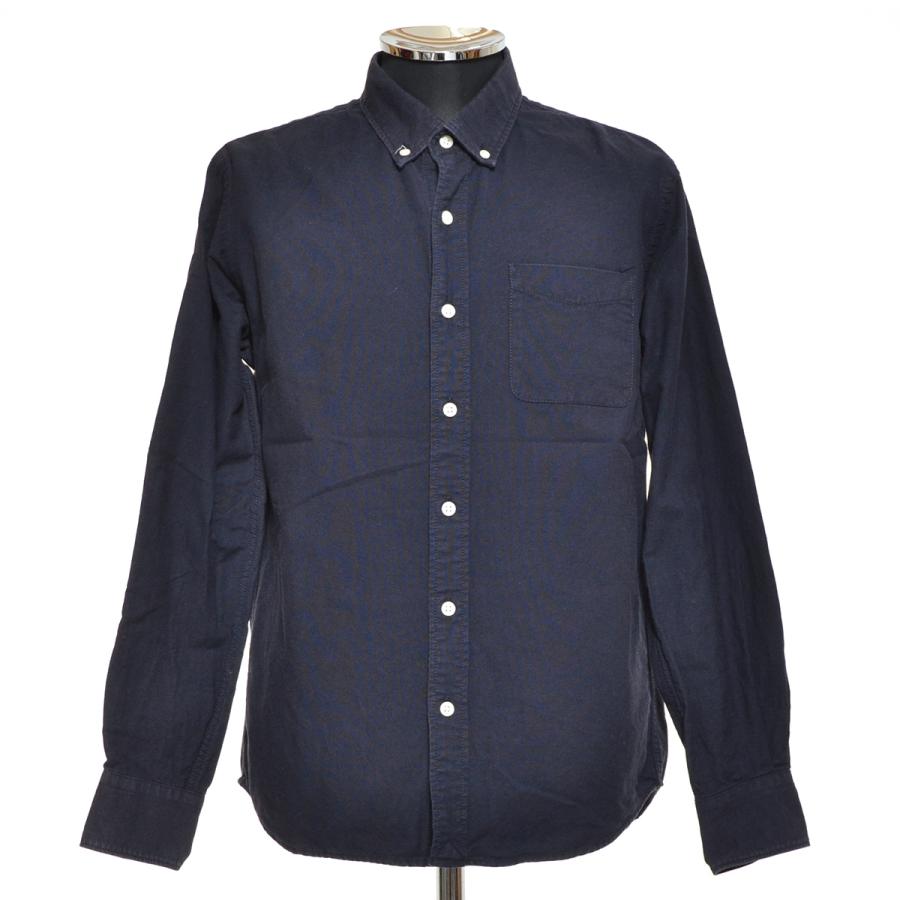GLOBAL WORK 〇493774 グローバルワーク アダストリア ボタンダウンシャツ BDシャツ 長袖 サイズM メンズ ネイビー ...