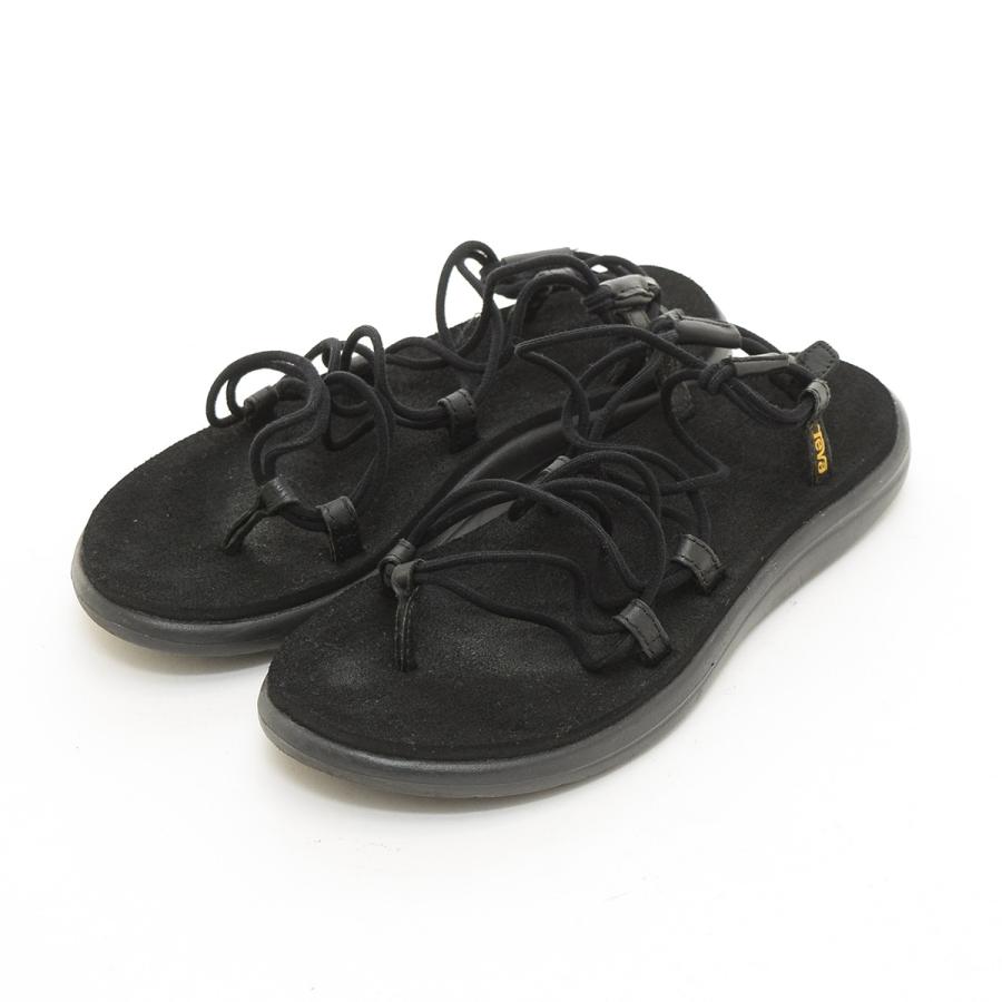 Teva 502461 テバ サンダル VOYA INFINITY ボヤ インフィニティー コードストラップ サイズW8（25.0cm相応） レディース ブラック : リサイクル市場エコ ...