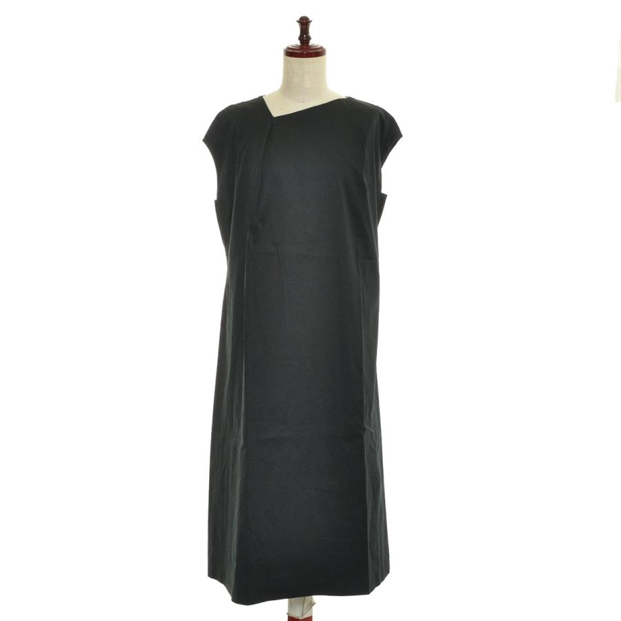 DES PRES 512151 デプレ トゥモローランド ロングワンピース 異素材タックアシメドレス ノースリーブ サイズ36 レディース ...